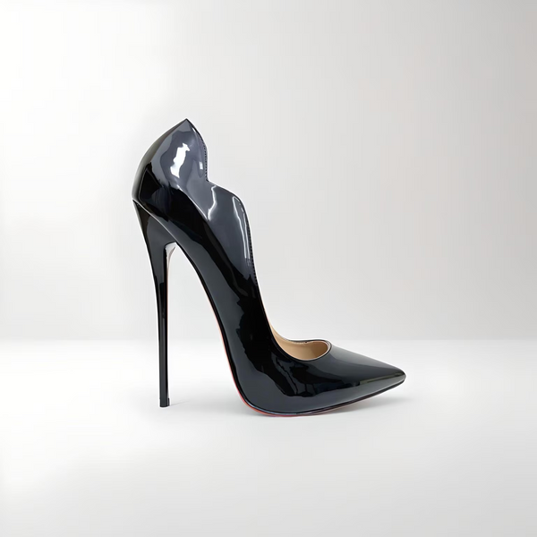 Patent stiletto pointed pumps 16cm 6" – Highest Heels
