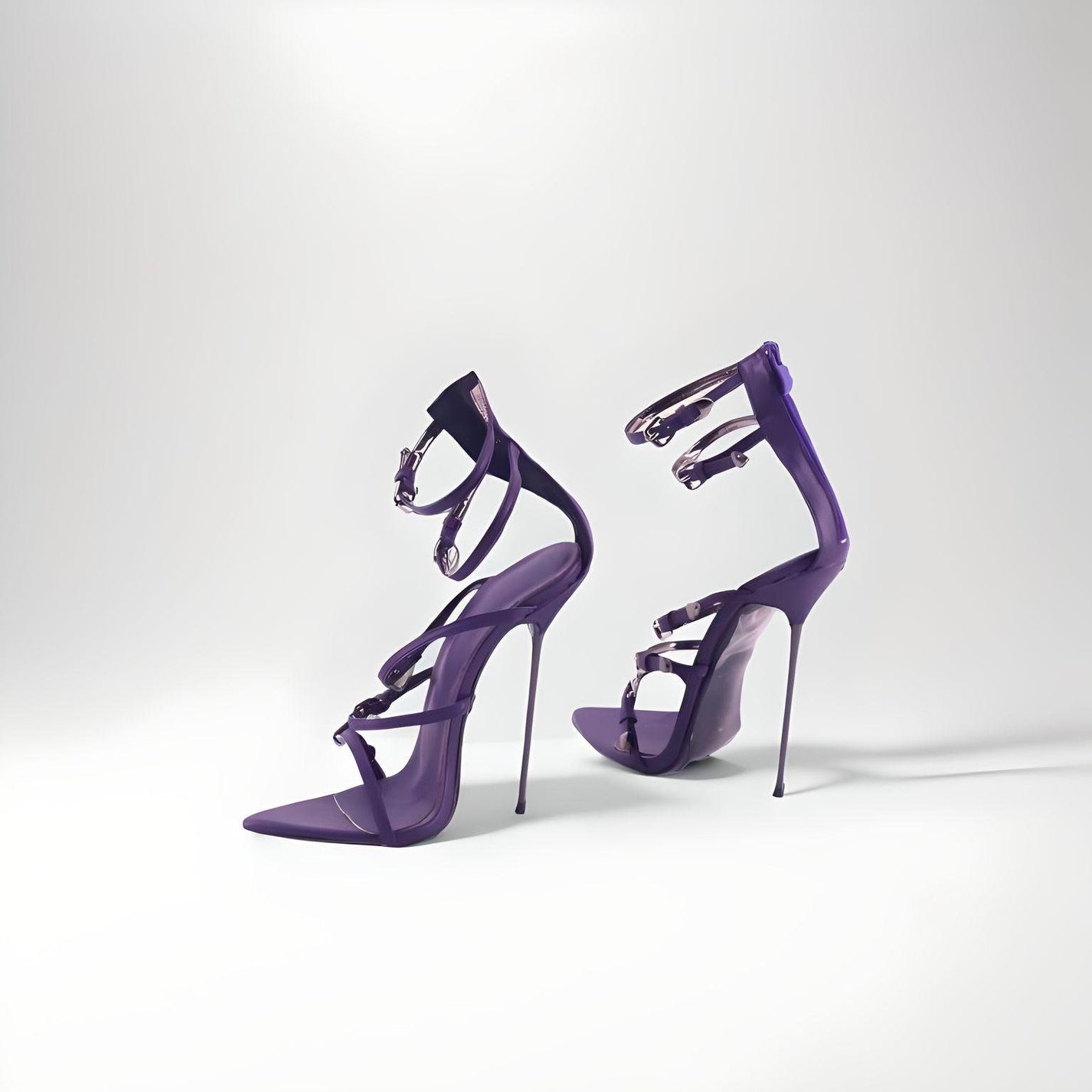 Ultra Thin Metal Stiletto Heel sandals 13cm or 16cm – Highest Heels